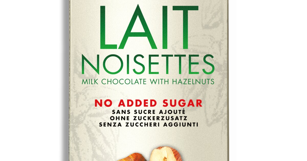 Milk chocolate with hazelnut with no added sugar | Chocolat Stella
