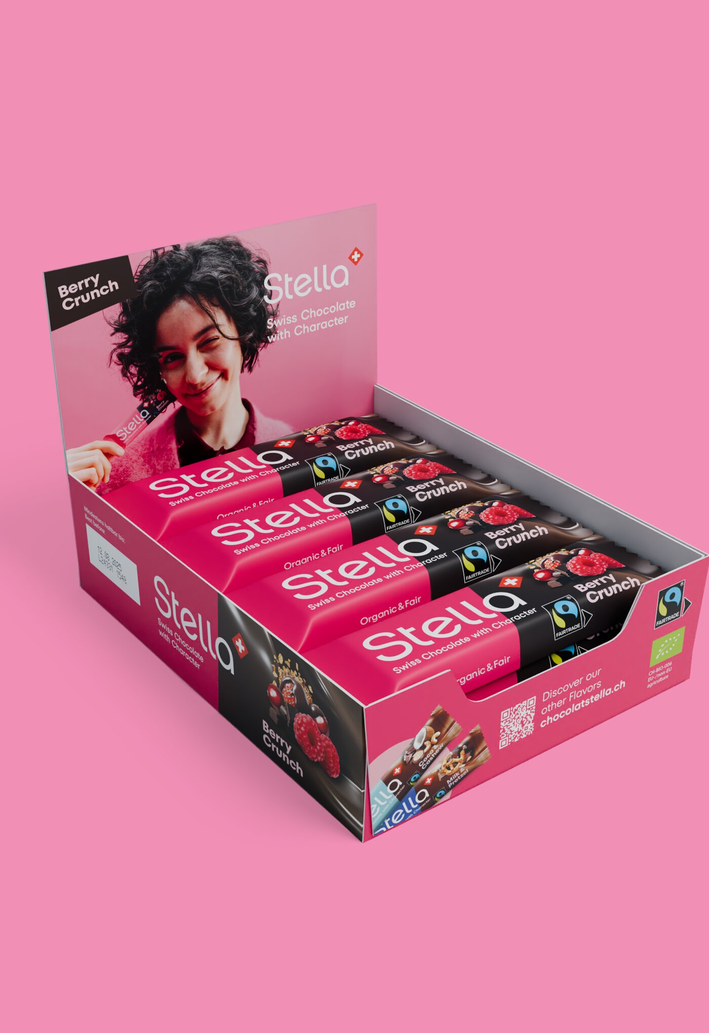 Berry Crunch | Display 12 x 33g Order now from chocolatstella