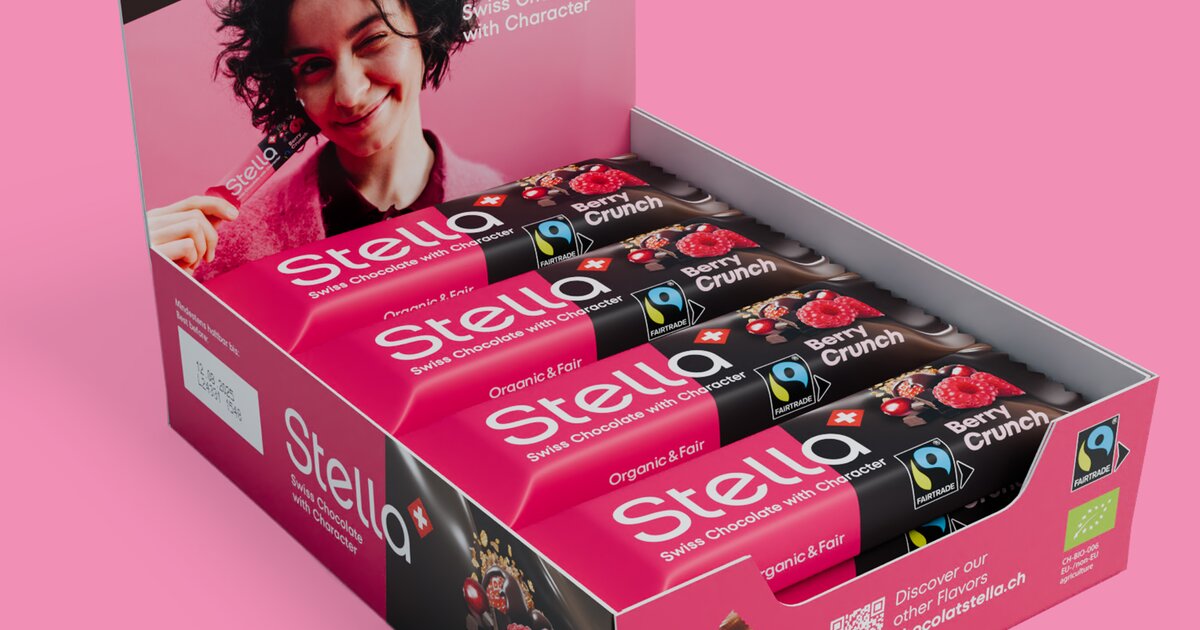 Berry Crunch | Display 12 x 33g Order now from chocolatstella